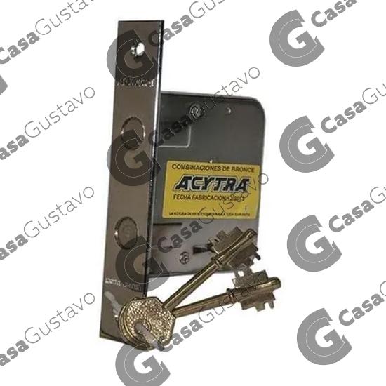 Cerrojos,Cerrojos doble paleta, Cerrojo acytra 501 2 pernos caja 65mm